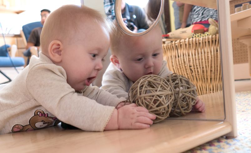 Loose Parts play for Infants and Toddlers