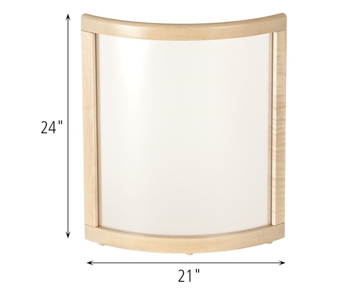 Translucent Radius Panel 24" High