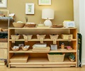 Closed Back Shelf 4' x 28", Two Shelves