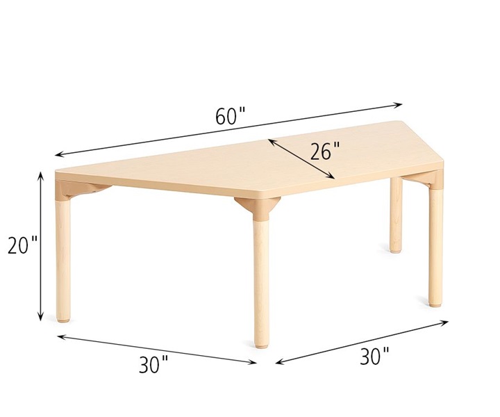 Trapezoidal Classroom Table